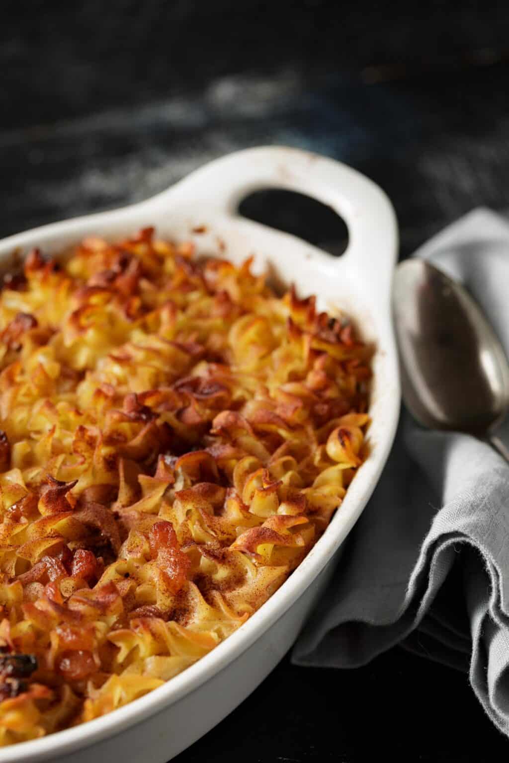 Noodle Kugel Recipe - with golden raisins! - Butter & Baggage