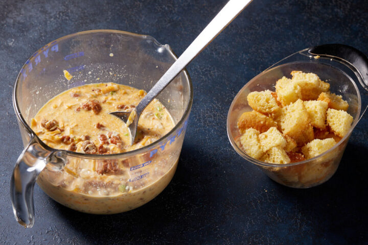 Quiche with Sausage and Cornbread - Butter & Baggage