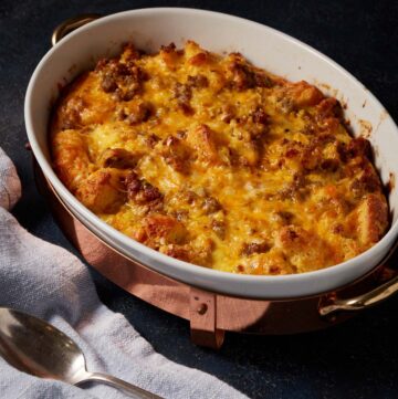Quiche with Sausage and Cornbread - Butter & Baggage