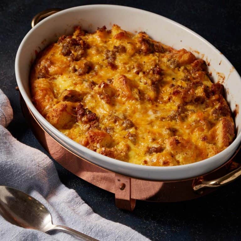 Quiche with Sausage and Cornbread - Butter & Baggage