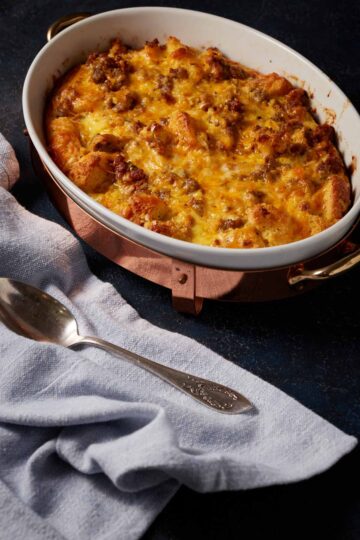 Quiche with Sausage and Cornbread - Butter & Baggage