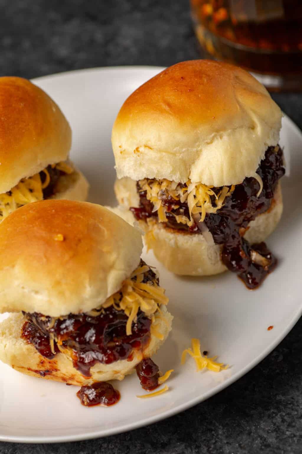 Bourbon BBQ Hamburger Sliders - Butter & Baggage