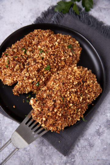 Nut-Crusted Chicken with Lemon and Thyme - Butter & Baggage