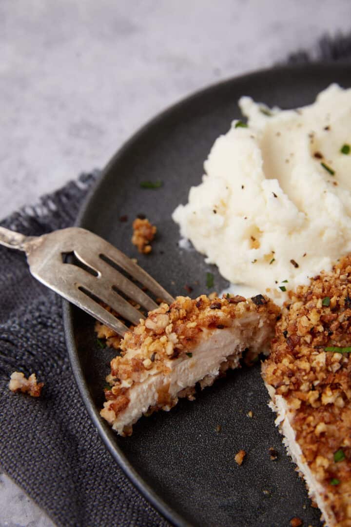 Nut-Crusted Chicken with Lemon and Thyme - Butter & Baggage