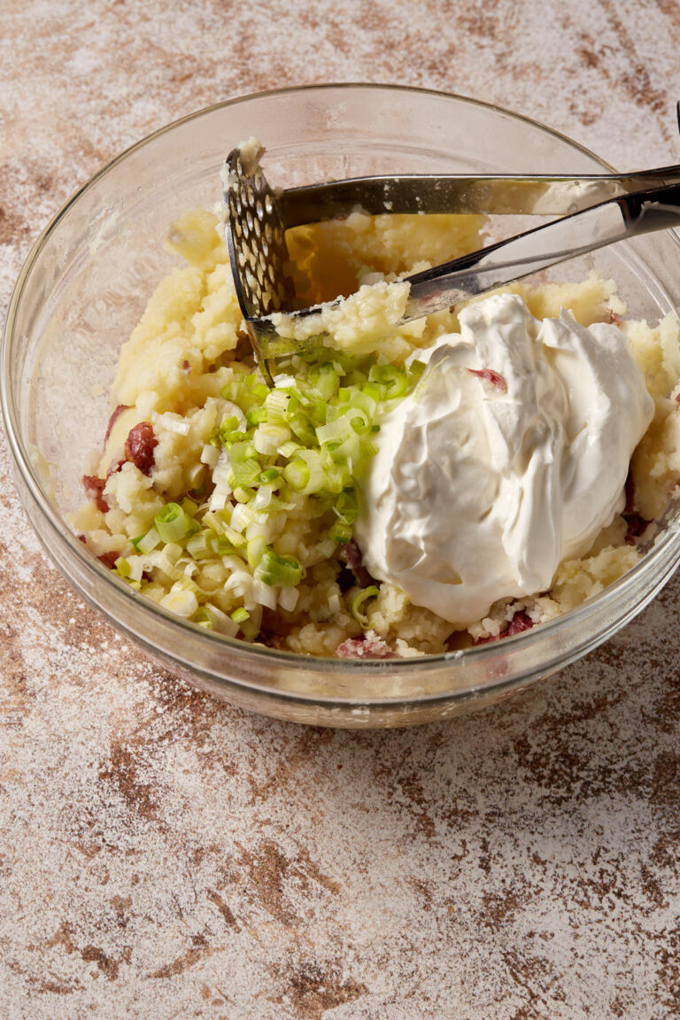 Loaded Mashed Potatoes in the Microwave - Butter & Baggage