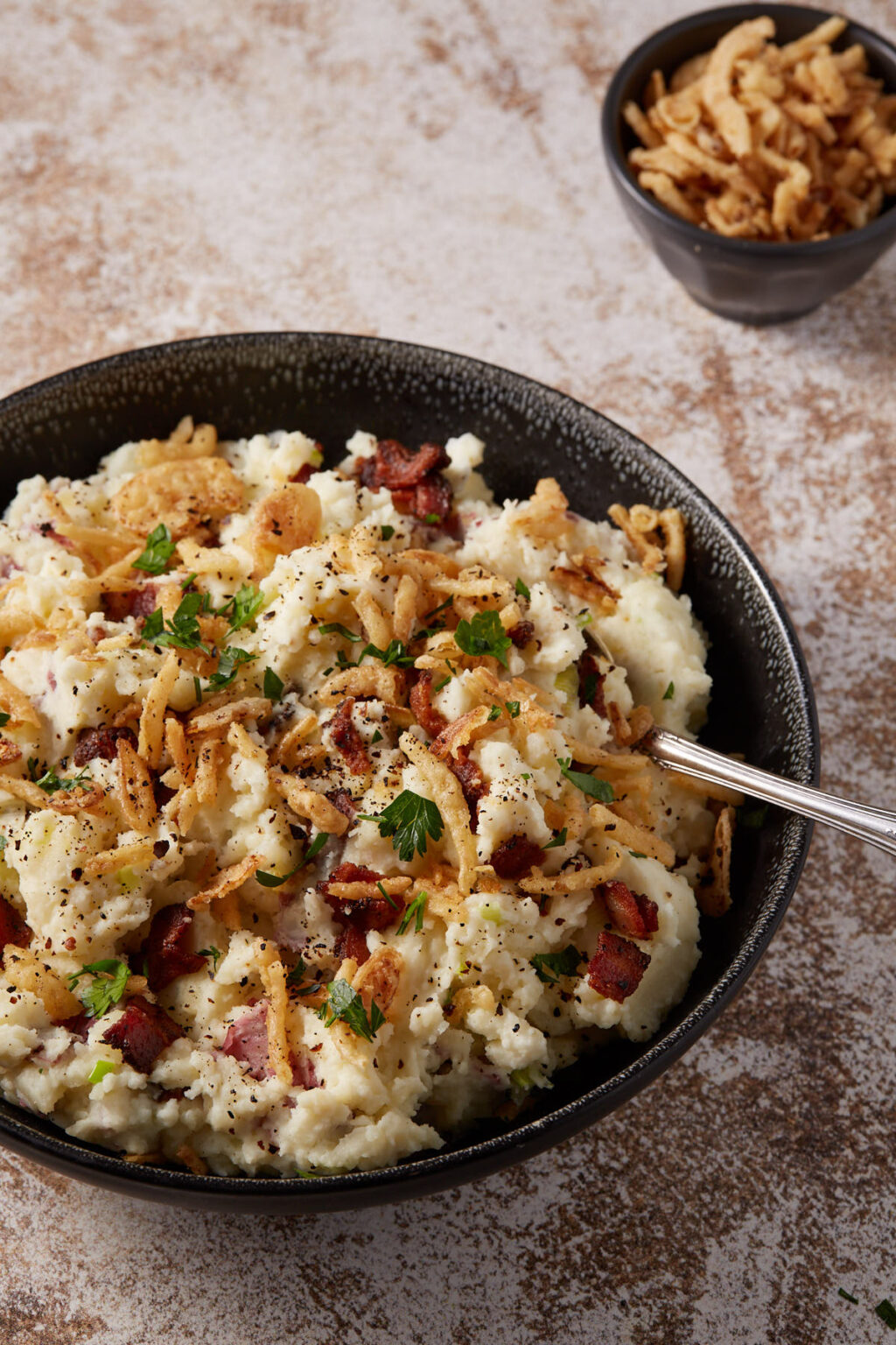 Loaded Mashed Potatoes in the Microwave - Butter & Baggage