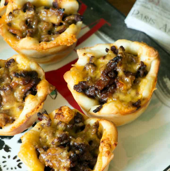 Barbecue Cups with Pizza or Biscuit Dough - Butter & Baggage