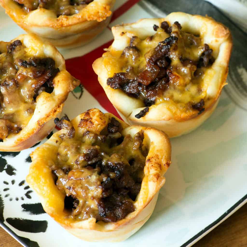 Barbecue Cups with Pizza or Biscuit Dough - Butter & Baggage