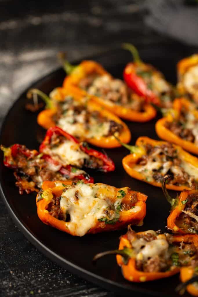 Stuffed Roasted Peppers - with sweet peppers! - Butter & Baggage