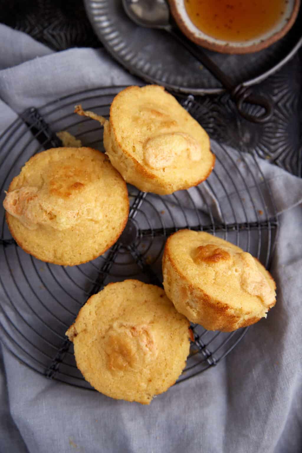 From Scratch Cornbread Muffins with White Cornmeal - Butter & Baggage