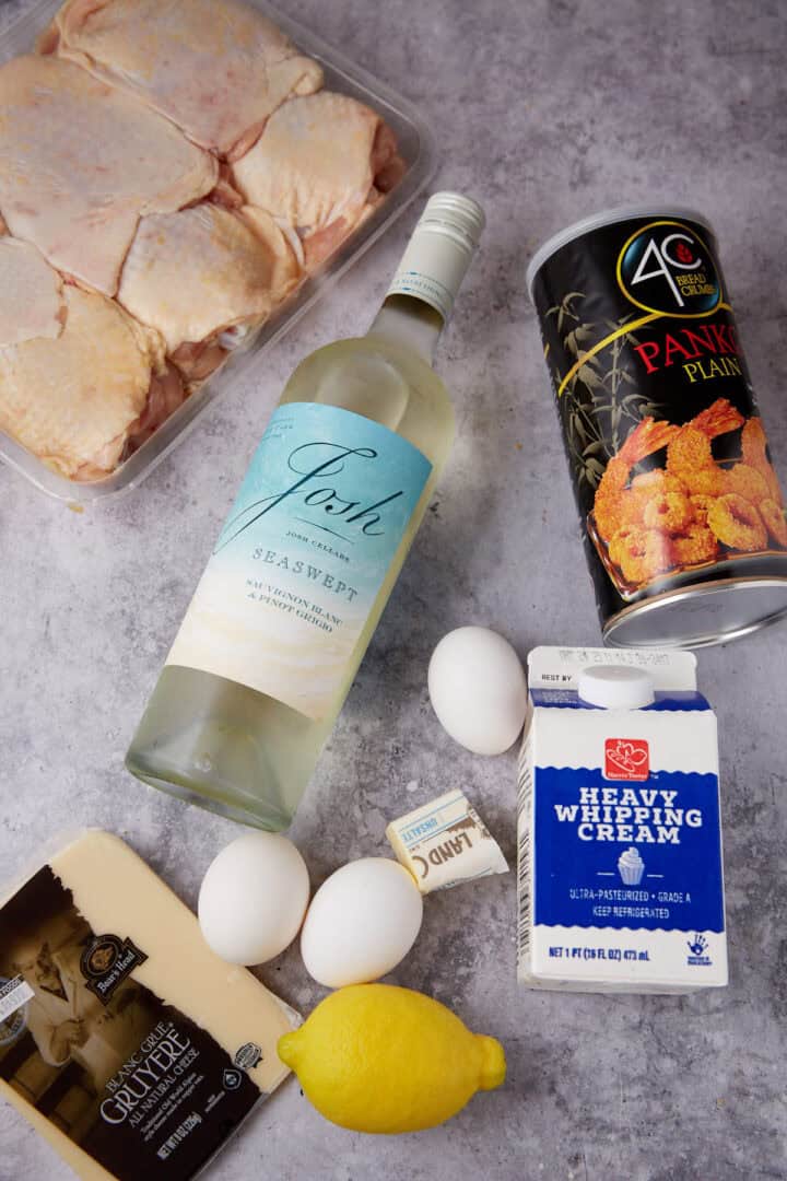Crispy Oven Baked Chicken Thighs with Cream Sauce - Butter & Baggage
