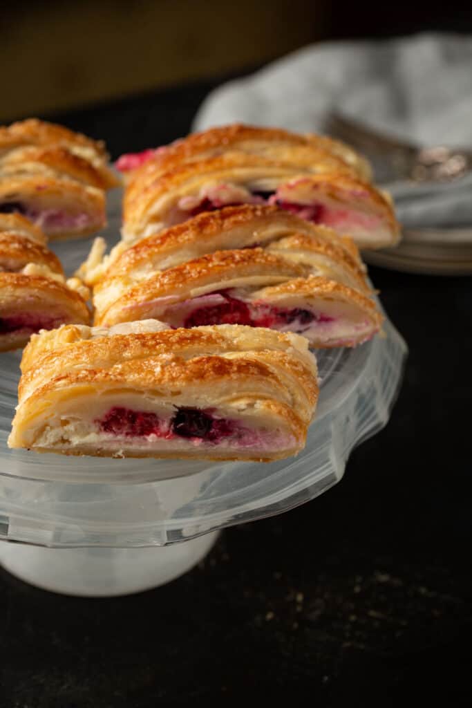 Cream Cheese Puff Pastry Braid with Berries - Butter & Baggage