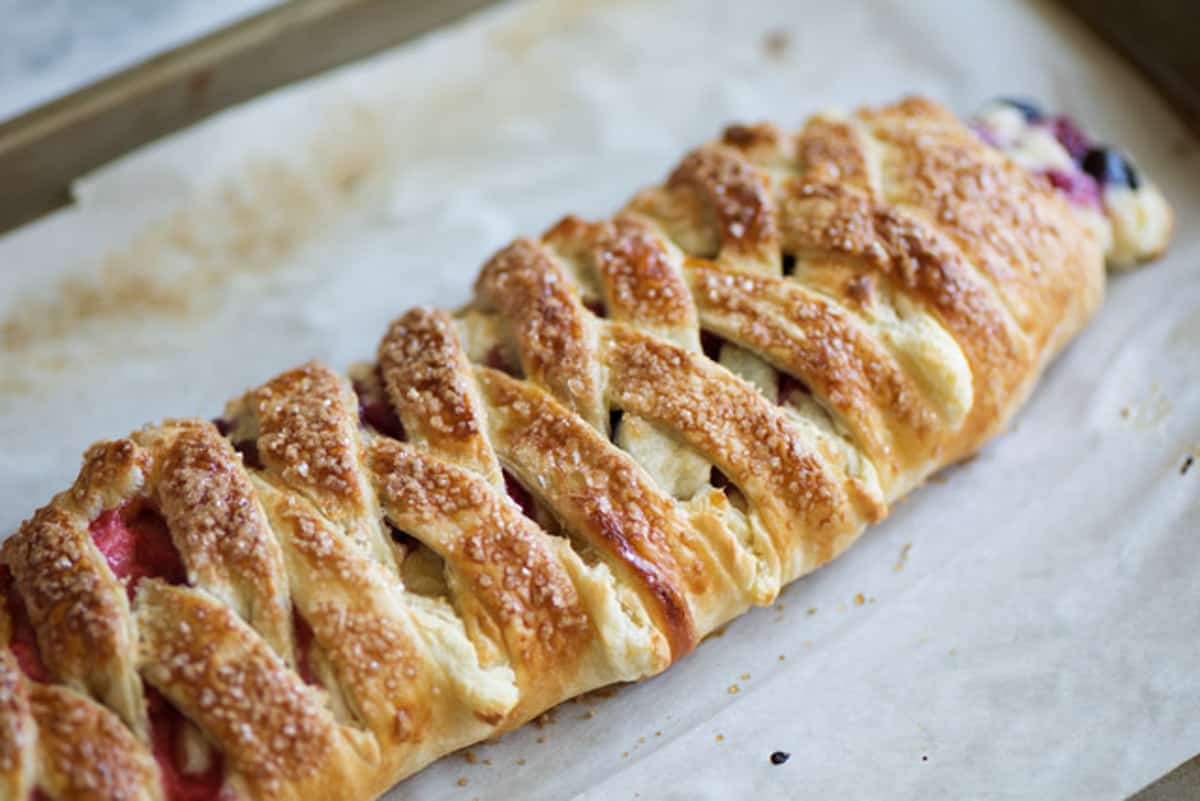 Berry Pastry Braid with Fresh or Frozen Berries | Butter & Baggage
