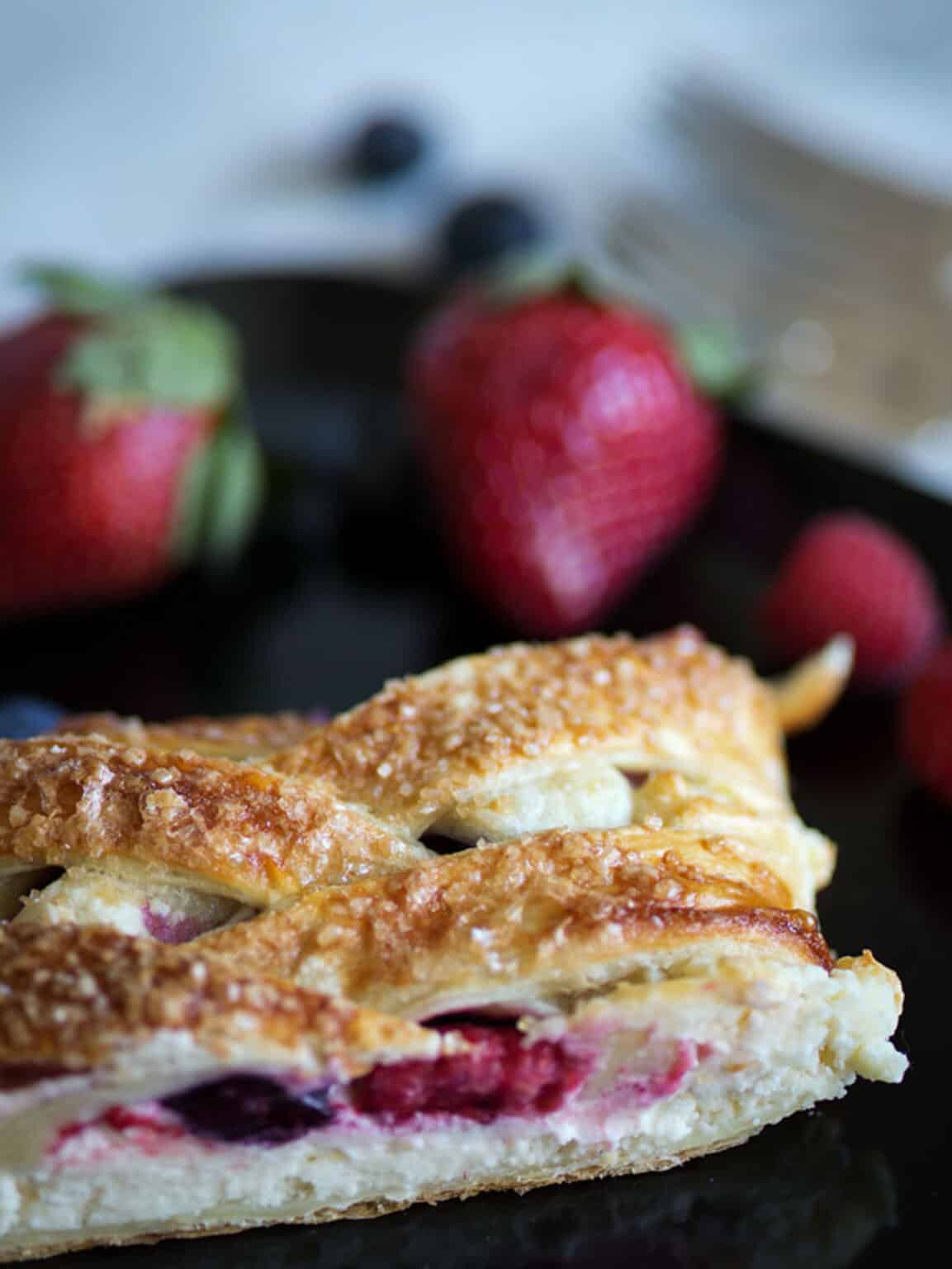 Berry Pastry Braid with Fresh or Frozen Berries | Butter & Baggage