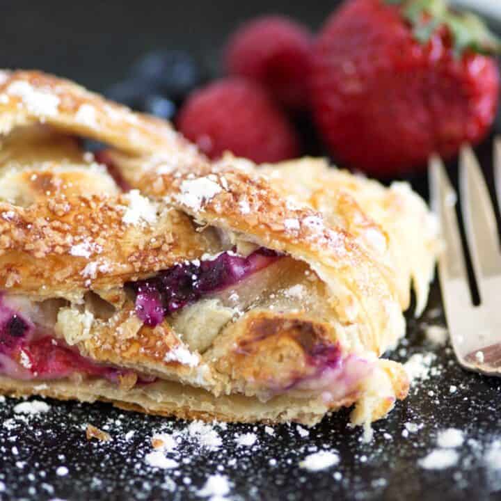 Berry Pastry Braid with Fresh or Frozen Berries | Butter & Baggage