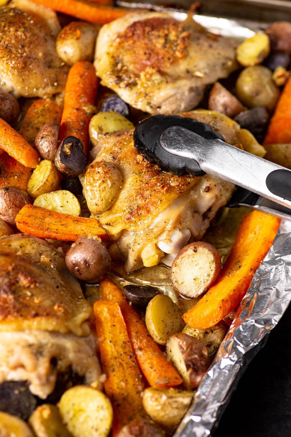 Sheet Pan Chicken And Potatoes With Carrots Butter Baggage