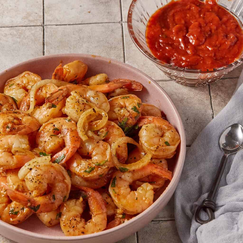 Lemon Old Bay Marinated Shrimp (Make Ahead Appetizer)- Butter & Baggage