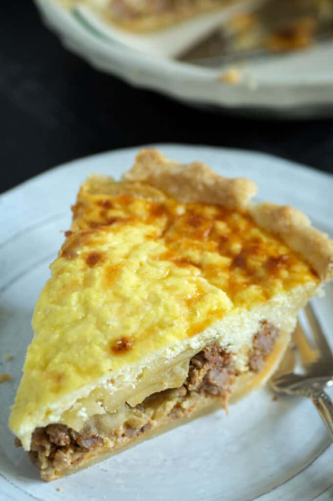 Sausage Pie Recipe - with Apples - Butter & Baggage