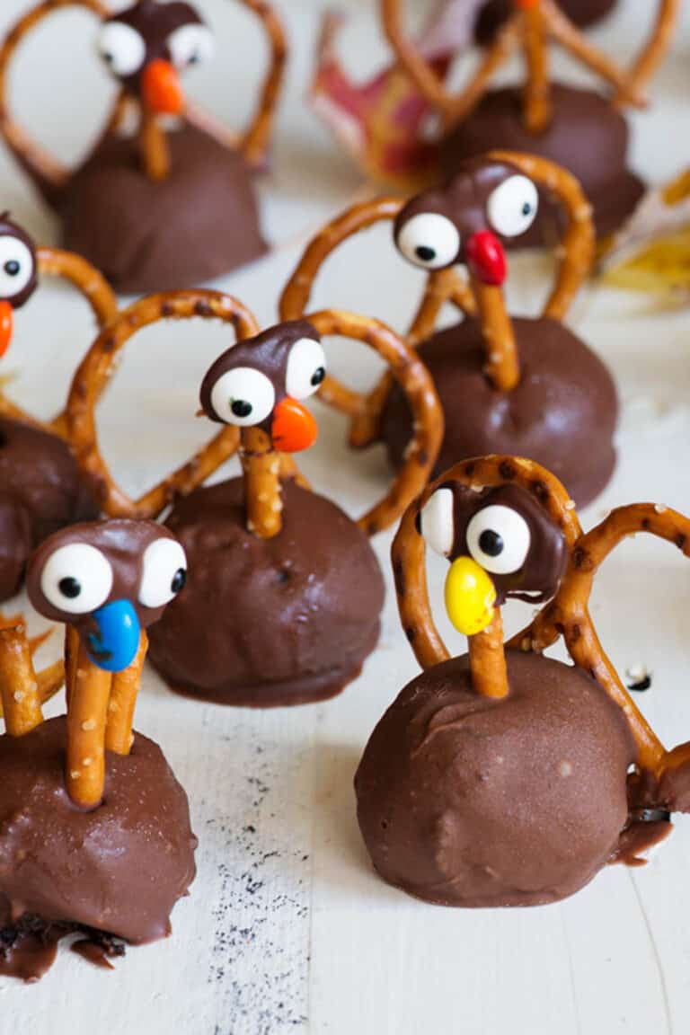 Turkey Oreo Balls (Thanksgiving Truffles) - Butter & Baggage