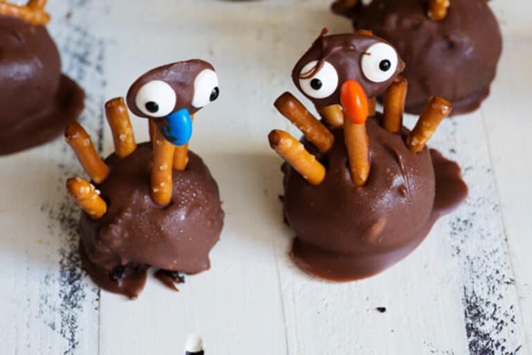 Turkey Oreo Balls (Thanksgiving Truffles) - Butter & Baggage