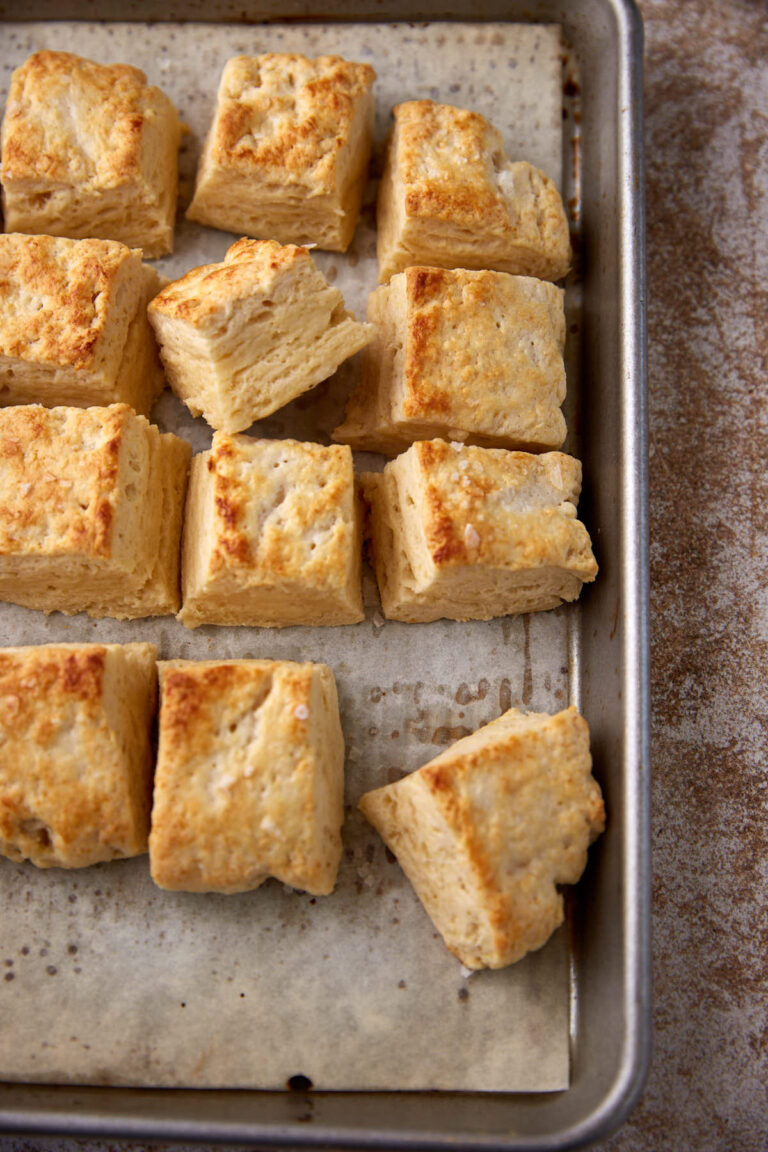 Square Buttermilk Biscuits (Tall & Flaky) - Butter & Baggage