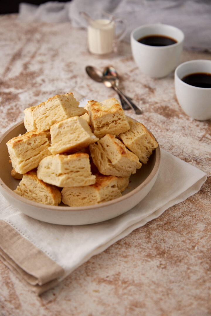 Square Buttermilk Biscuits (Tall & Flaky) - Butter & Baggage