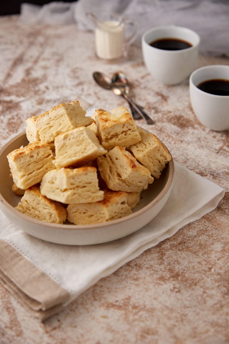 Square Buttermilk Biscuits (Tall & Flaky) - Butter & Baggage