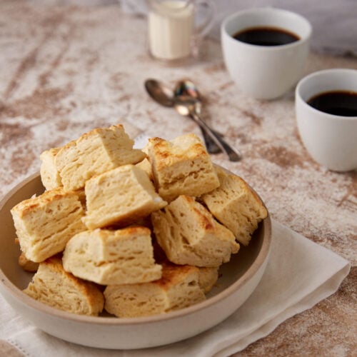 Buttermilk Square Biscuit Recipe (Tall and Flaky) - Butter & Baggage