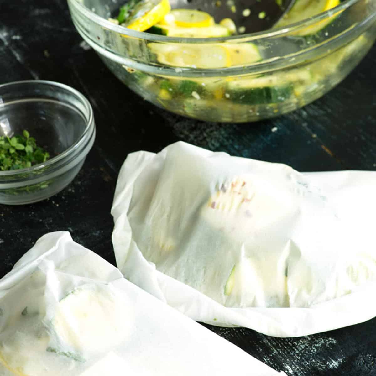 Vegetables cooked in parchment paper - Butter & Baggage