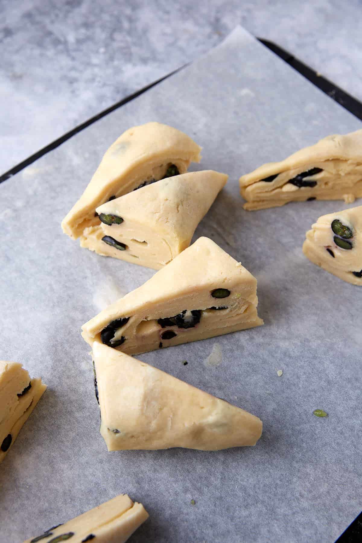 Lemon Glazed Blueberry Scones with Creme Fraiche - Easy Southern Desserts