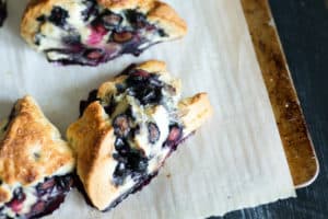 Blueberry Scones with Creme Fraiche - Butter & Baggage