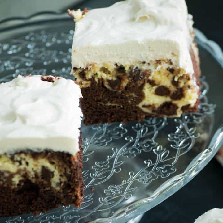 Chocolate Cake with Cream Cheese Frosting - Butter & Baggage
