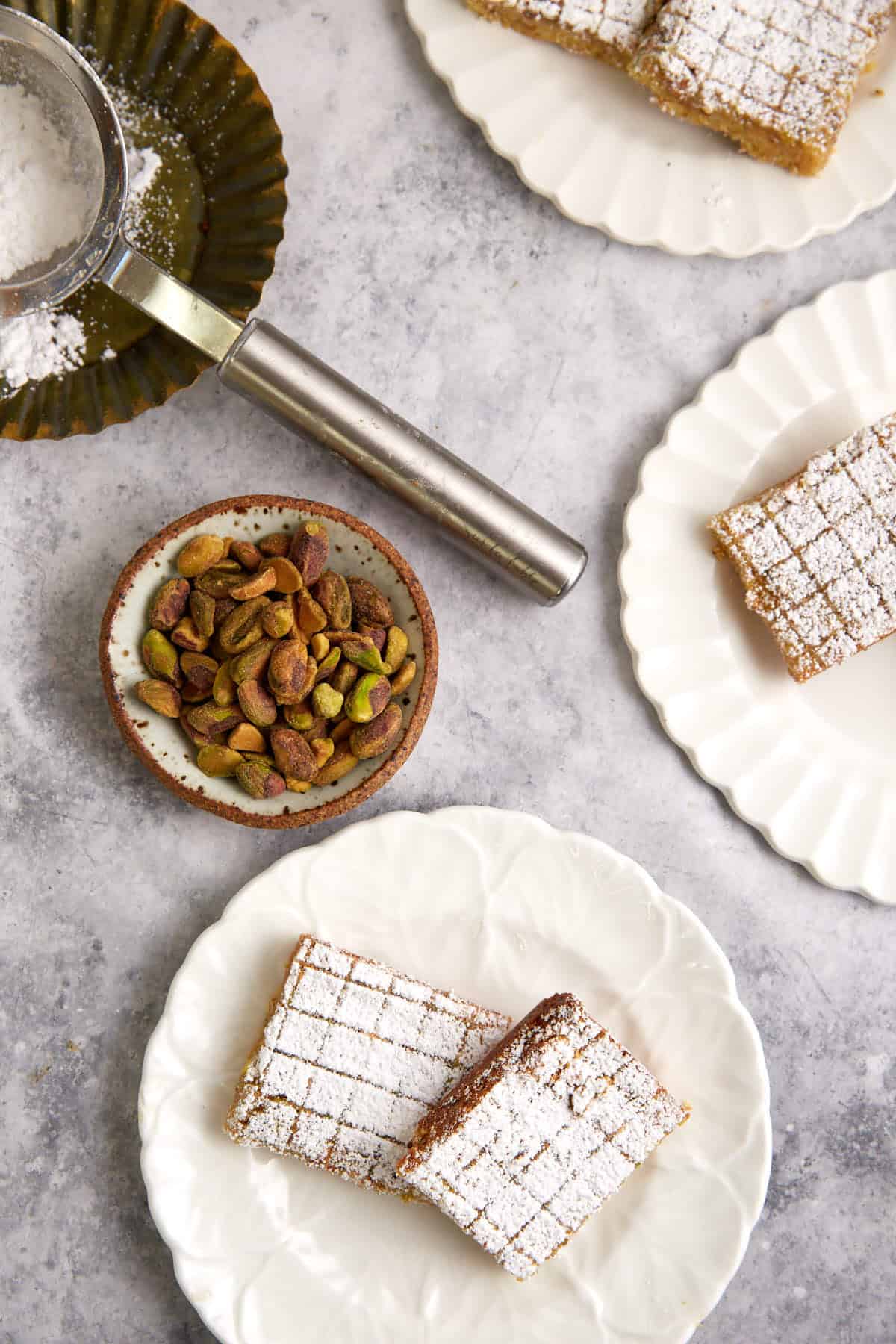Pistachio Lemon Shortbread Bars - Easy Southern Desserts
