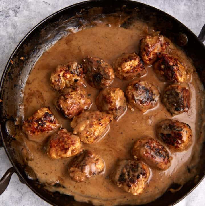 Delicious Chicken Marsala Meatballs | Butter & Baggage