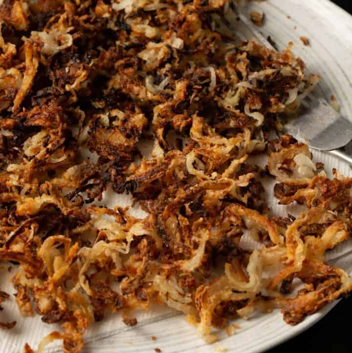 Homemade Crispy Fried Onions — Buttermilk Method- Butter & Baggage