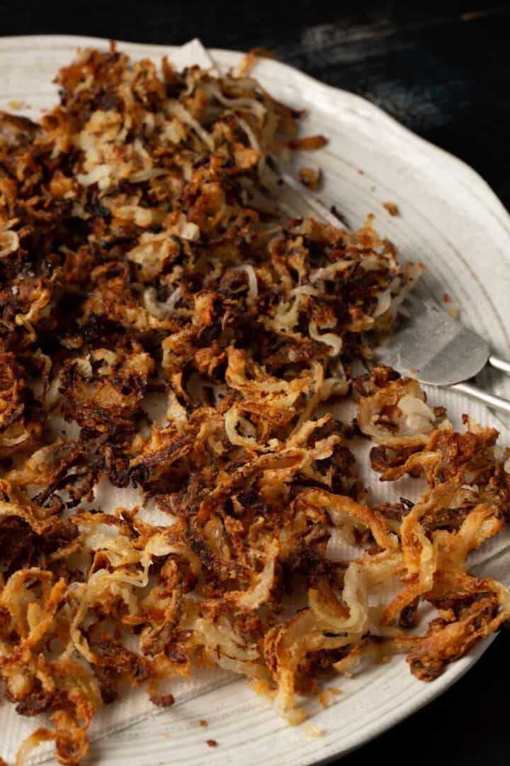 Quick & Easy Crispy Fried Onions - Butter & Baggage