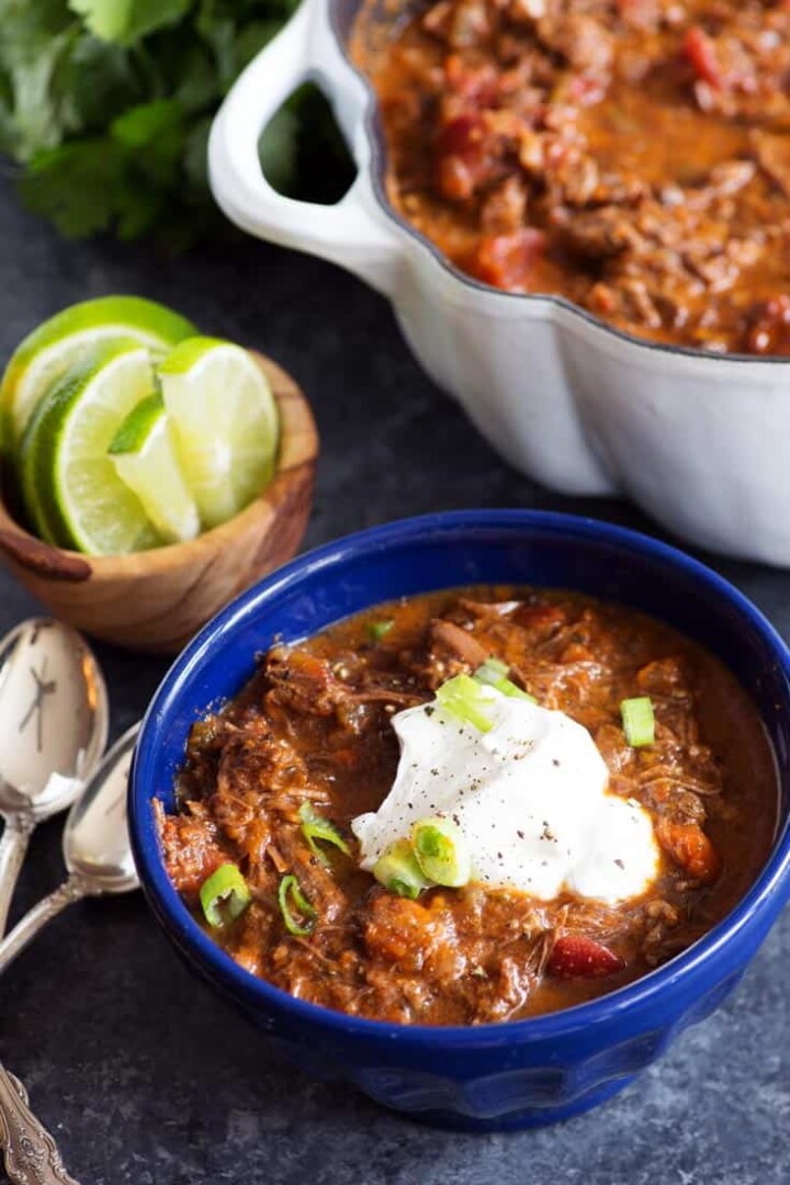 Short Rib Chili a hearty slow cooked chili - Butter & Baggage