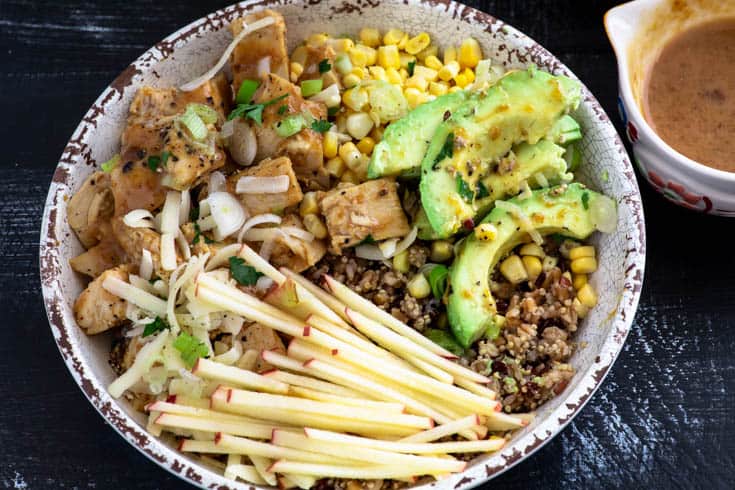 BBQ Chicken and Rice Bowl w/ Apples - Butter & Baggage