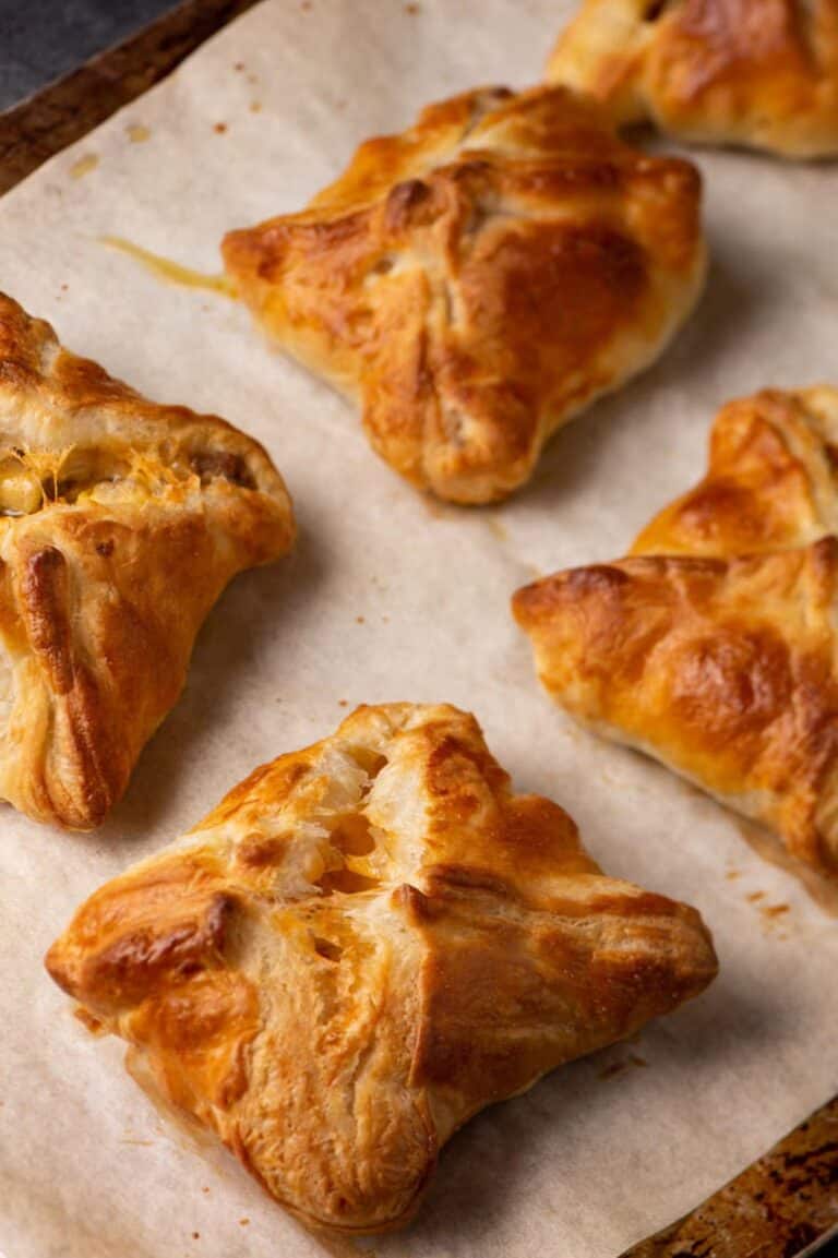 Puff Pastry Breakfast Pockets with Sausage & Apples - Butter & Baggage