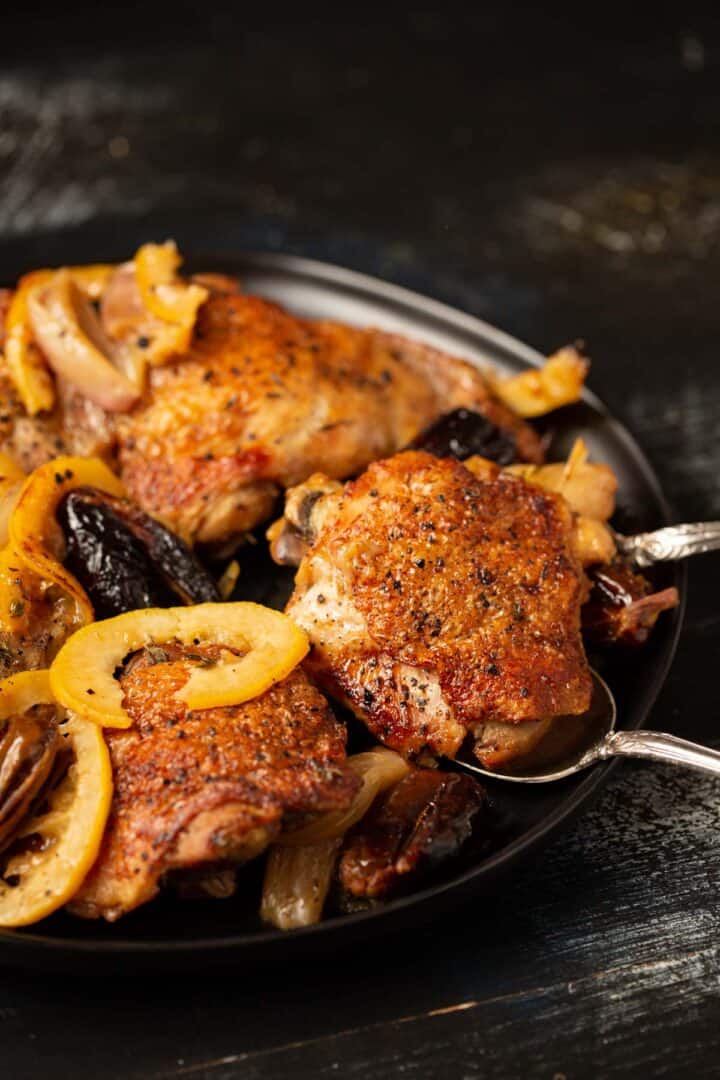 Baked Lemon Chicken Recipe - with Dates! - Butter & Baggage