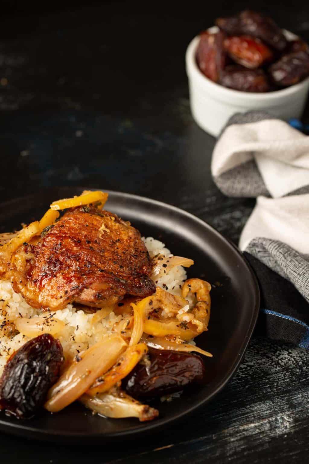 Baked Lemon Chicken Recipe - with Dates! - Butter & Baggage