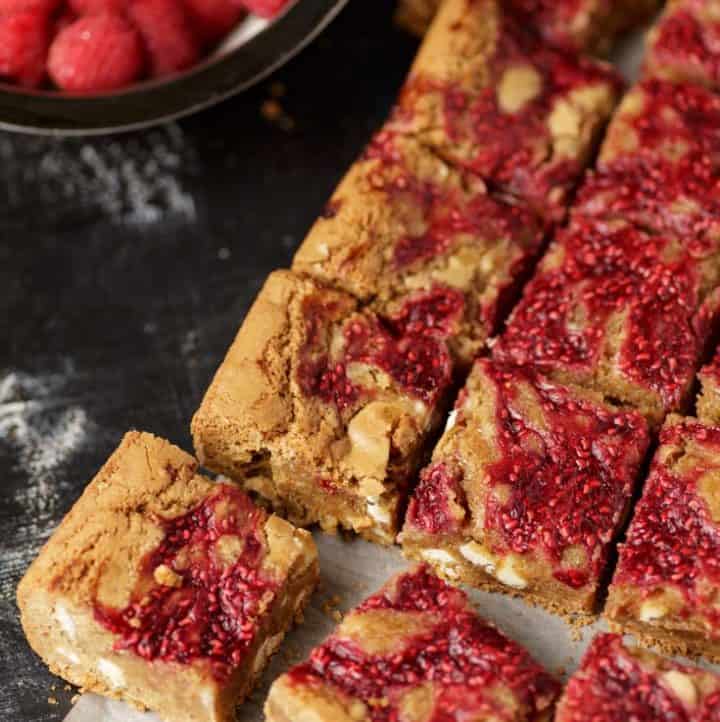 Raspberry White Chocolate Bars - Butter & Baggage