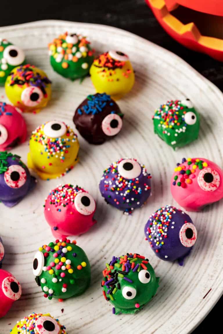 Halloween Oreo Balls (Spooky Eyeballs) - Butter & Baggage