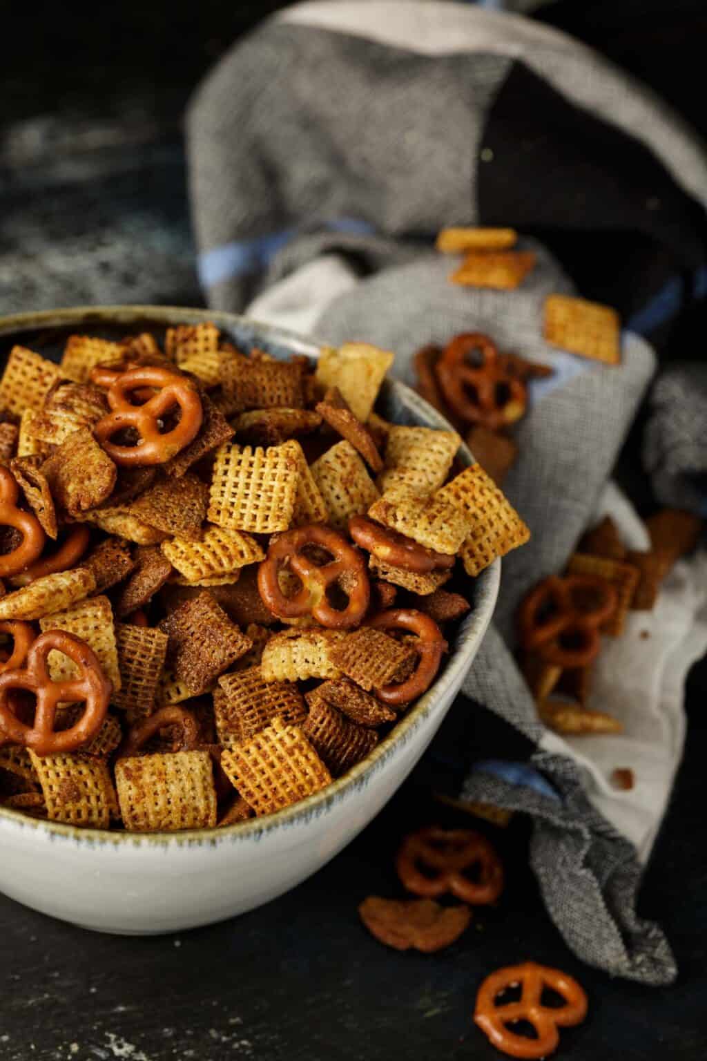 Bold and Buttery Homemade Chex Mix- Butter & Baggage