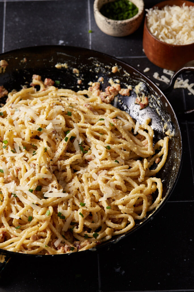 Pancetta Pasta- Butter & Baggage