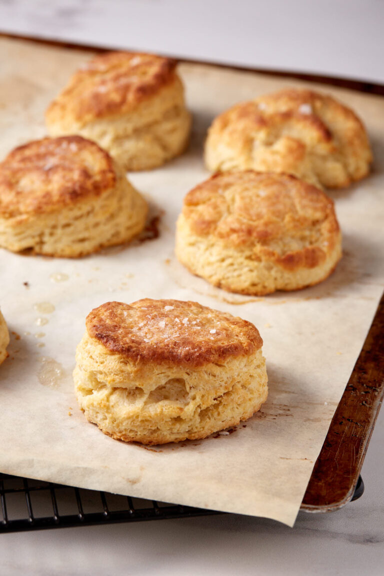 Light and Fluffy Biscuits Made with Sour Cream - Butter & Baggage