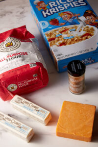 Crispy Cheese Wafers with Rice Krispies (Cheese Crispies) - Butter ...