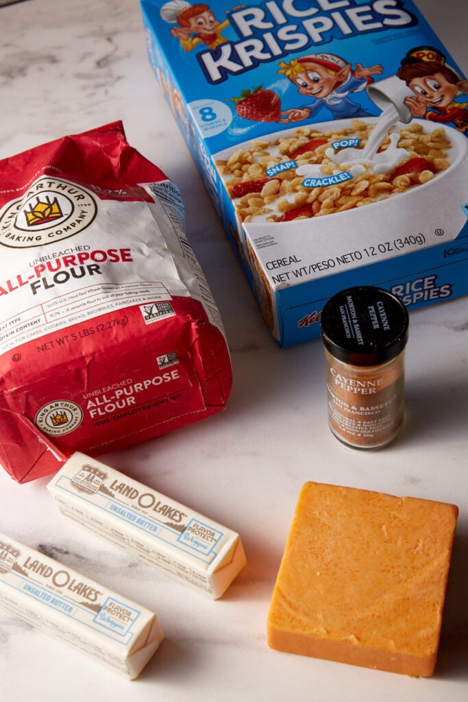 Crispy Cheese Wafers with Rice Krispies (Cheese Crispies) - Butter ...