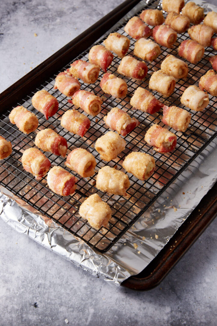 Crispy Bacon Wrapped Tater Tots - Butter & Baggage