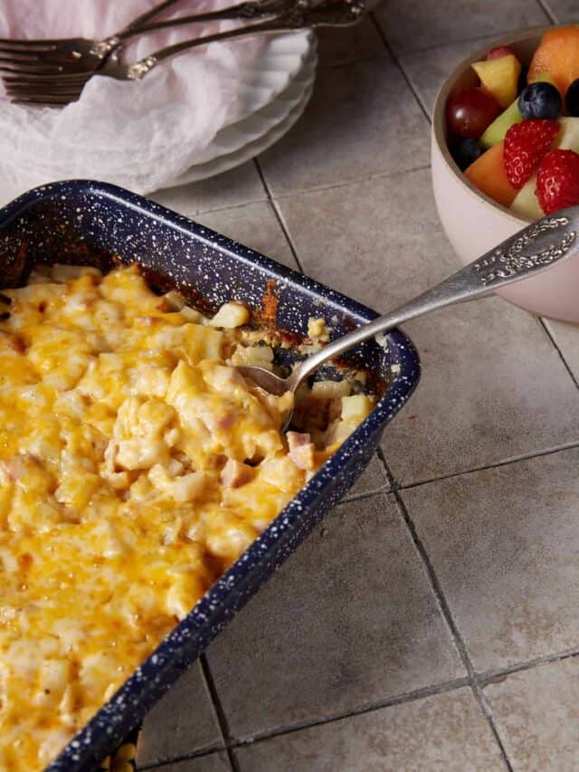 Leftover Ham Casserole Recipe with Potatoes - Butter & Baggage